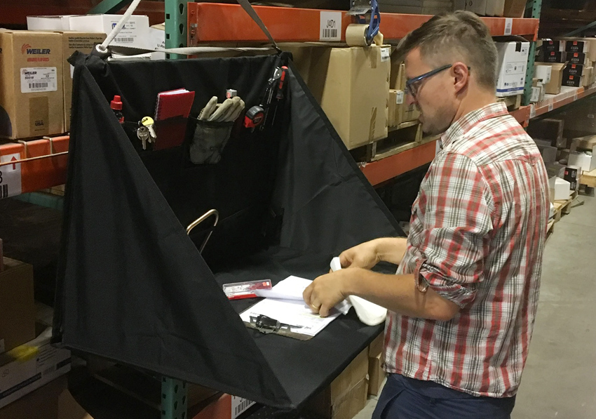 Plan Station Portable Workstation - Hefty Pop-Up Office - GearHungry