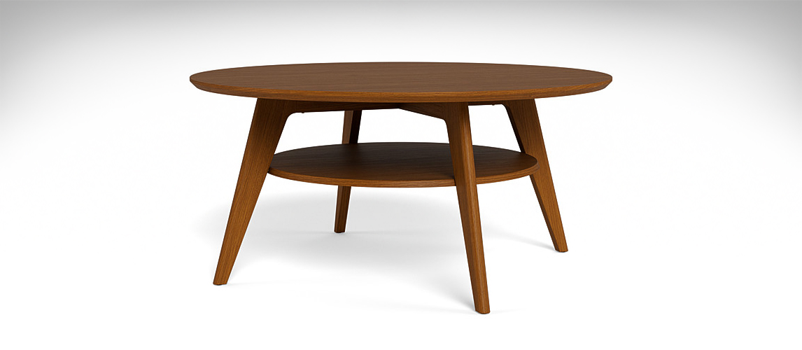 Levity Round Scandinavian Coffee Table: Effortlessly Chic - GearHungry