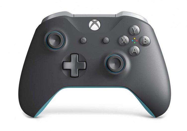Xbox One Wireless Controller Grey & Blue - Gearhungry